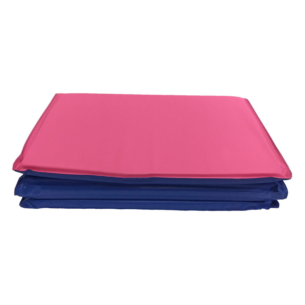 3/4" TODDLER KINDERMAT - PINK/BLUE WITH PILLOW SECTION